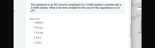 Solved The resistance in an RC circuit is comprised of a | Chegg.com