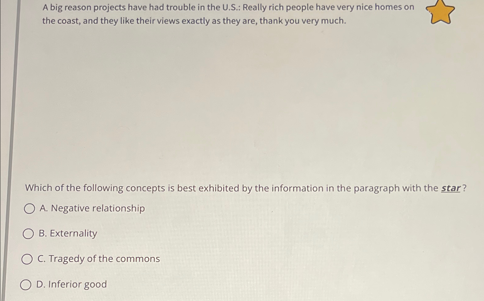 Solved A big reason projects have had trouble in the U.S.: | Chegg.com