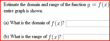 Solved Estimate the domain and range of the function y = | Chegg.com