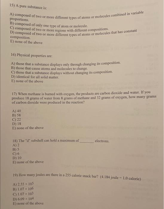 Solved Multiple Choice ( 3 pts each) 1) What term best | Chegg.com