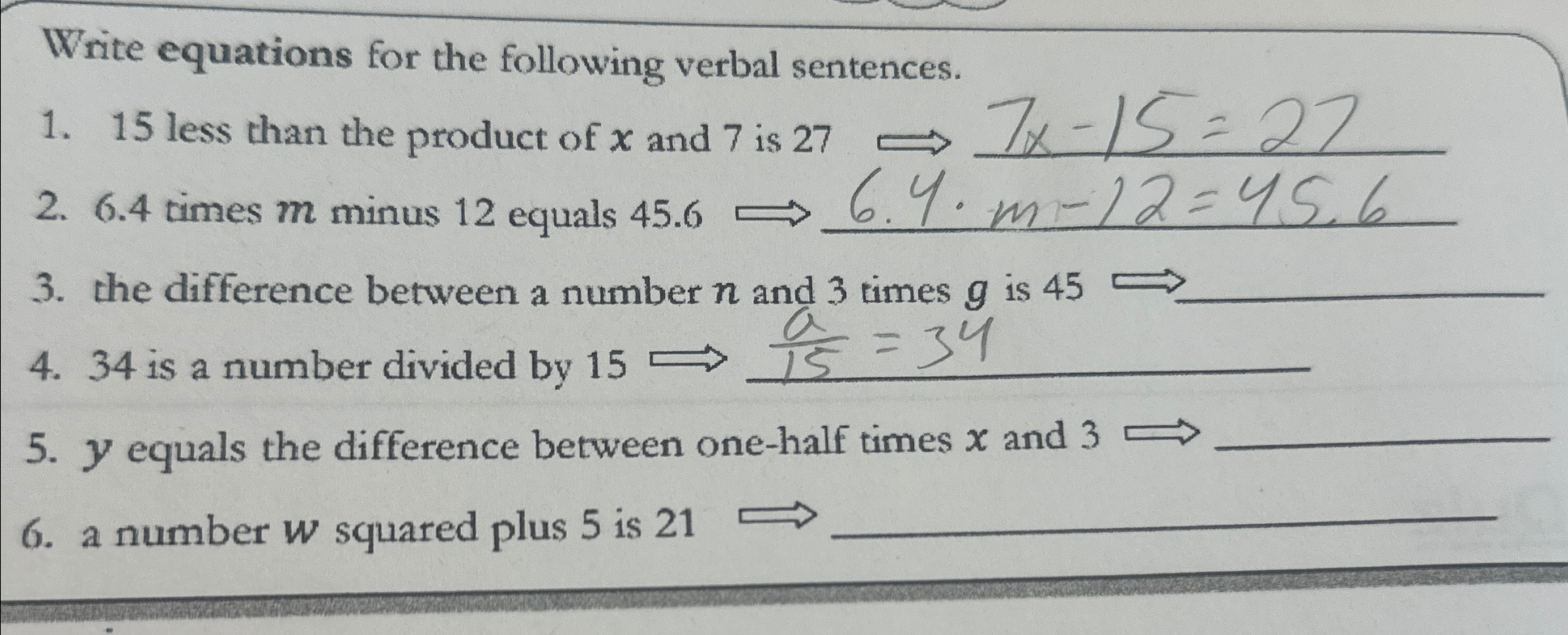 Solved How can I figure out Write equations for the | Chegg.com