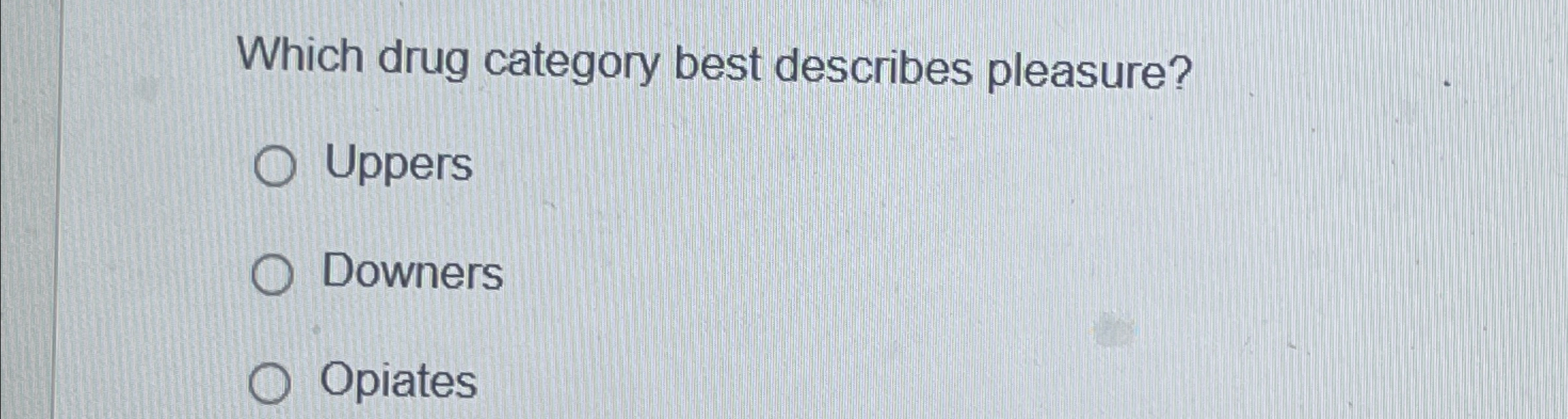 Solved Which drug category best describes | Chegg.com
