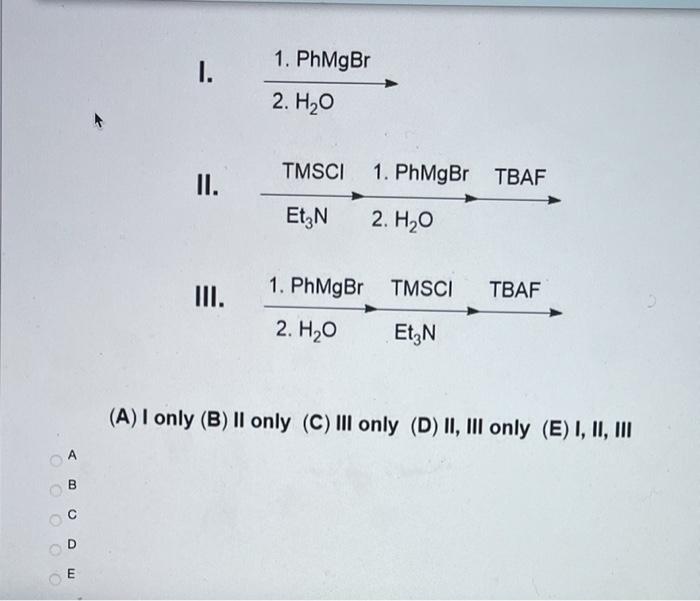 Solved Which of the below reaction sequence(s) can be used | Chegg.com