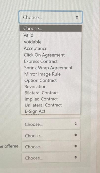 Solved Match the Term with the correct definition, A promise | Chegg.com