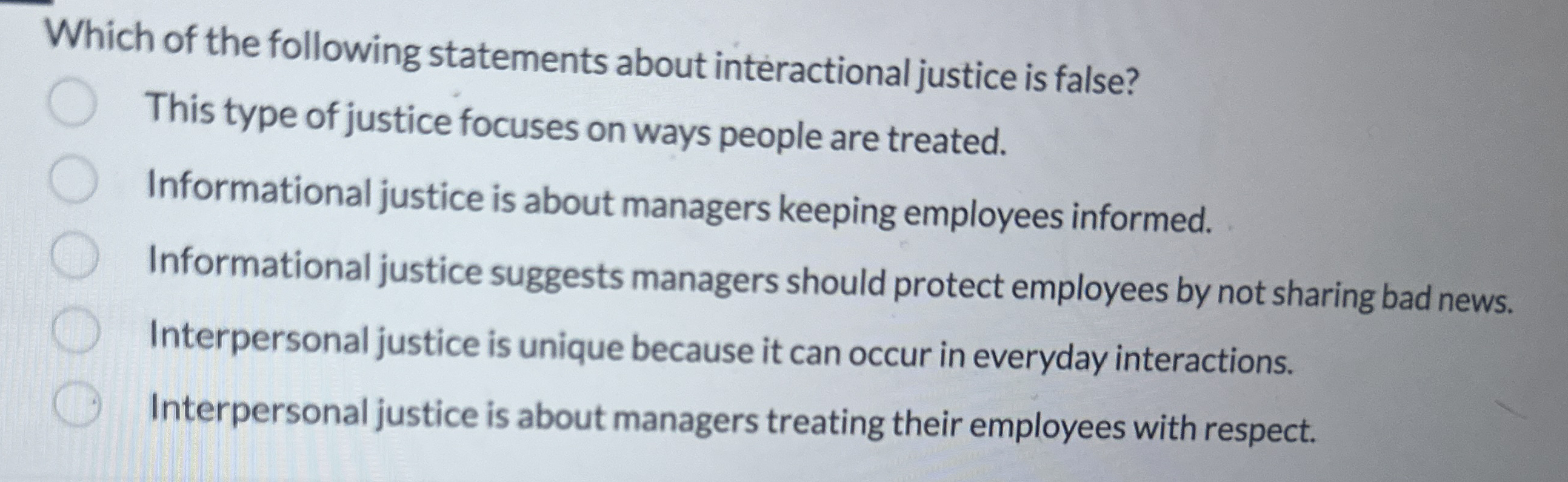 Solved Which of the following statements about interactional | Chegg.com