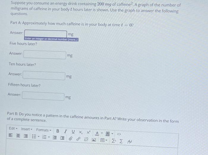 Solved Drug Elimination When you take a drug, the amount of | Chegg.com
