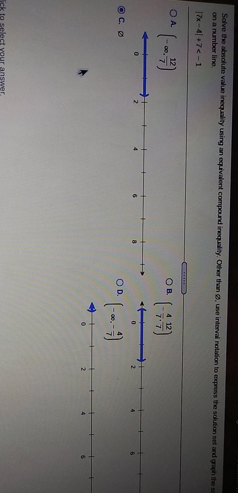 Solve The Absolute Value Inequality Using An Chegg