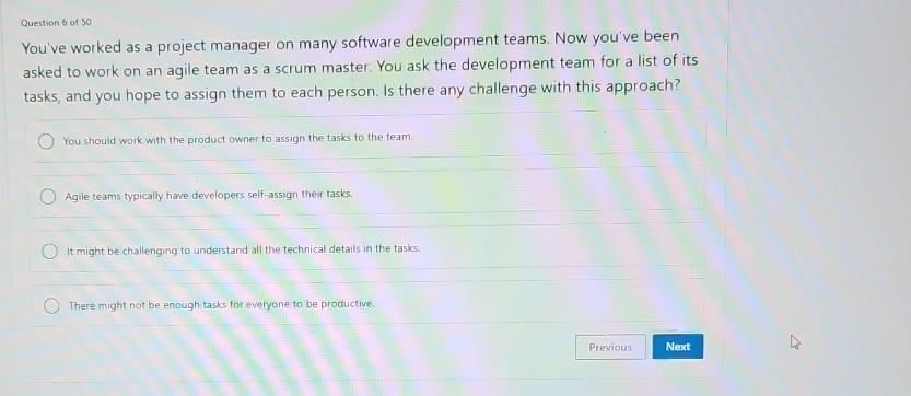 Solved Question 6 ﻿of 50You've worked as a project manager | Chegg.com