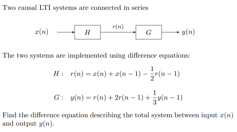 Solved Some LTI system produces the output shown for the | Chegg.com