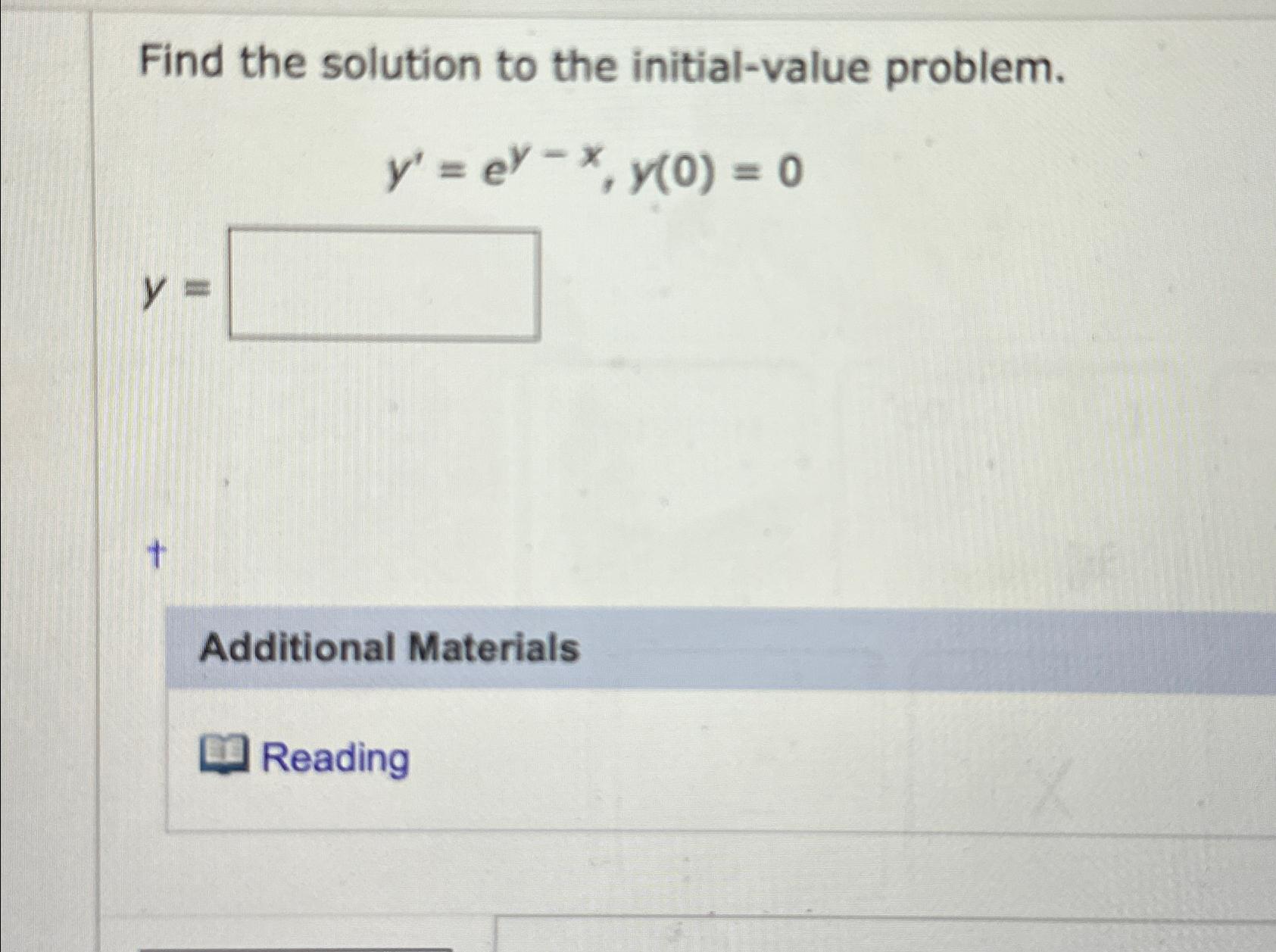 Solved Find the solution to the initial-value | Chegg.com