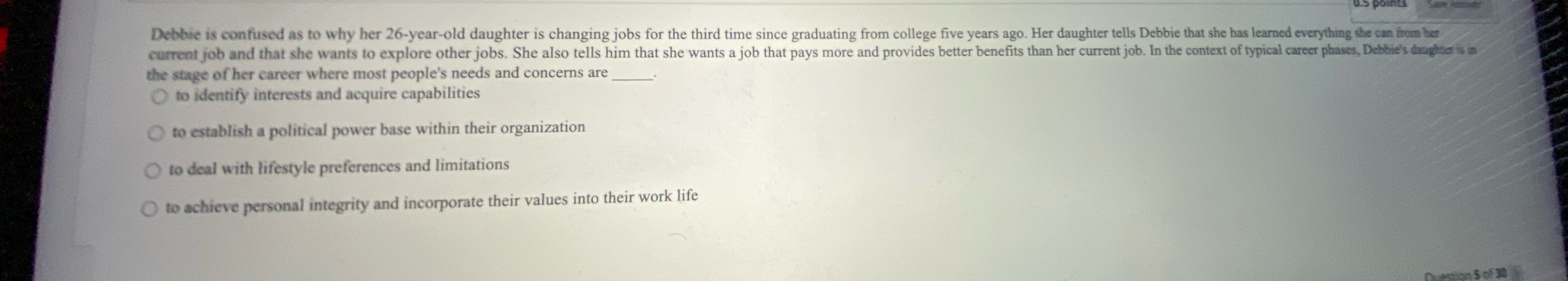 Solved Debbie is confused as to why her 26 -year-old | Chegg.com