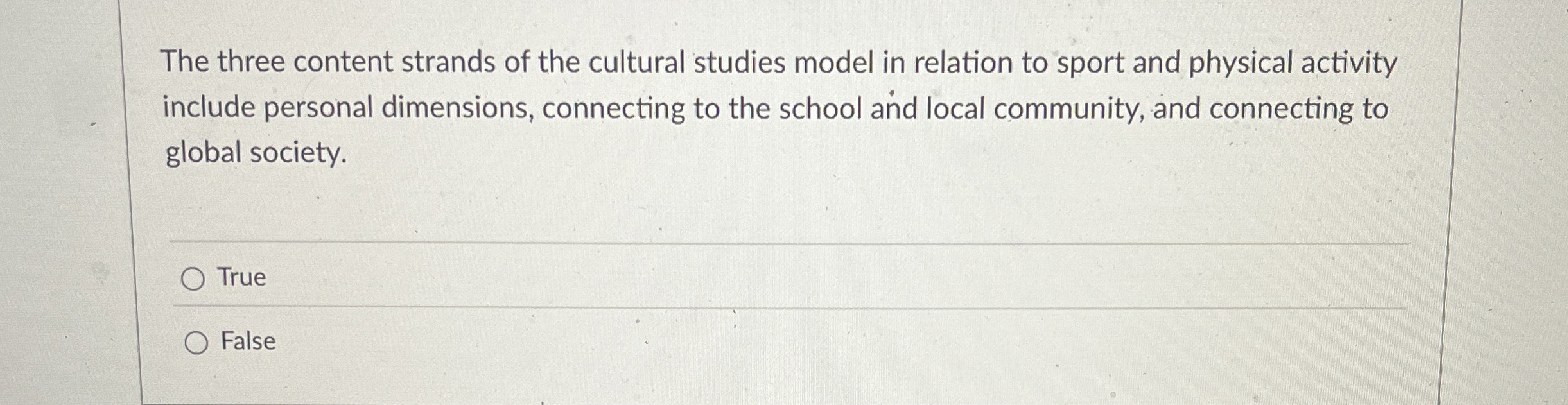 Solved The three content strands of the cultural studies | Chegg.com