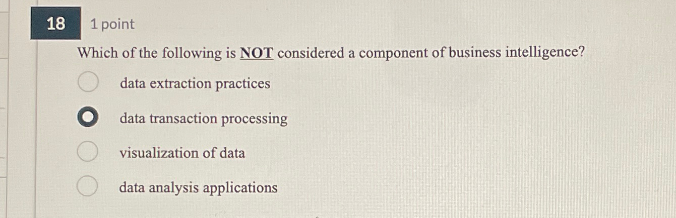 Solved 181 ﻿pointWhich of the following is NOT considered a | Chegg.com