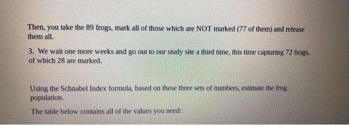 Solved Then, you take the 89 frogs, mark all of those which | Chegg.com