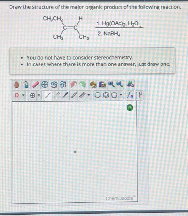 Solved ? 1. Hg(OAC)2,H2O - You do not have to consider | Chegg.com