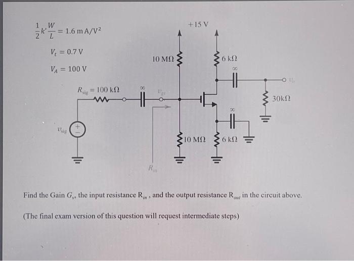 Solved 21 Find the Gain Gv, the input resistance Rin, and | Chegg.com Solved 21 Find the Gain Gv, the input resistance Rin, and | Chegg.com