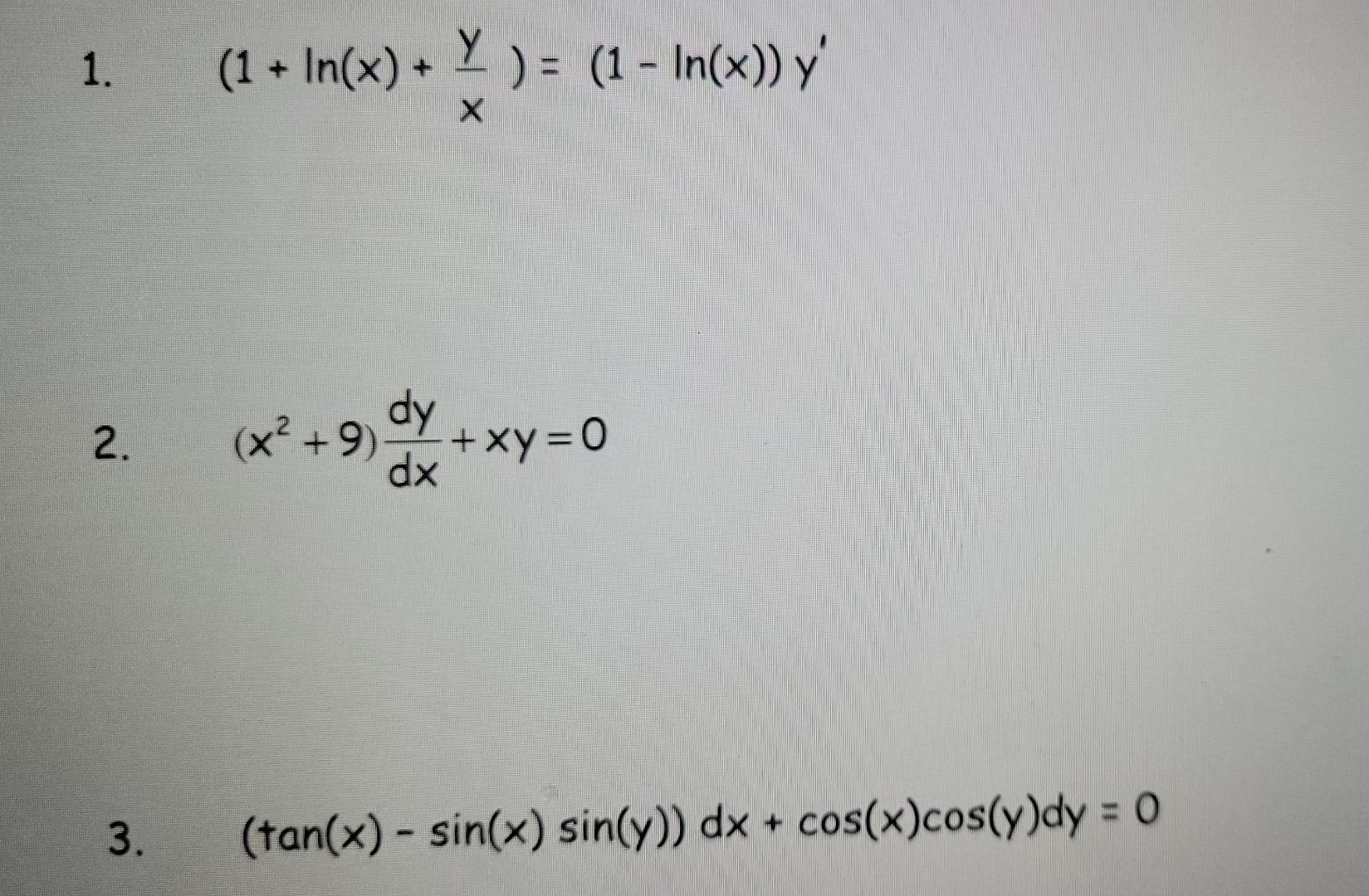 Solved Identify the method you use in solving each problem - | Chegg.com