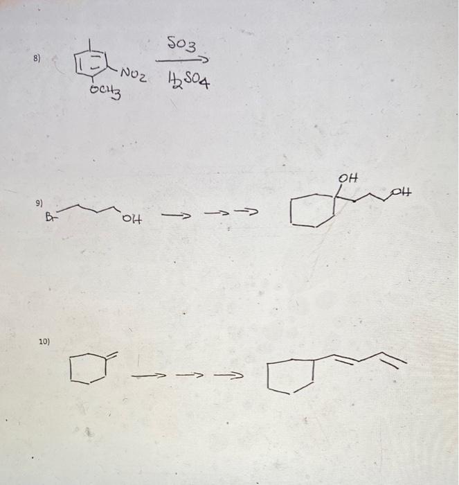 Solved Write the Synthesis Sequence to obtain the products | Chegg.com