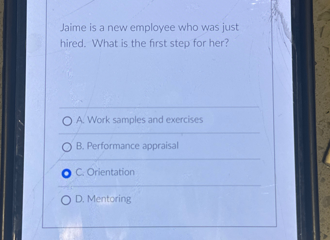 Solved Jaime is a new employee who was just hired. What is | Chegg.com