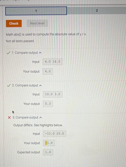 Solved Compute: z=∣y/x∣ Ex: If the input is 4.016.0, then | Chegg.com