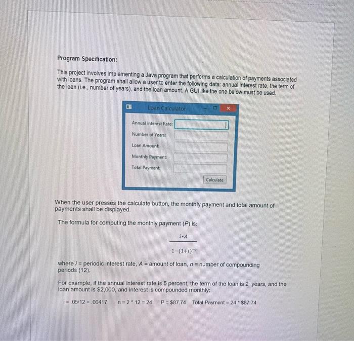 Solved Program Specification: This project involves | Chegg.com