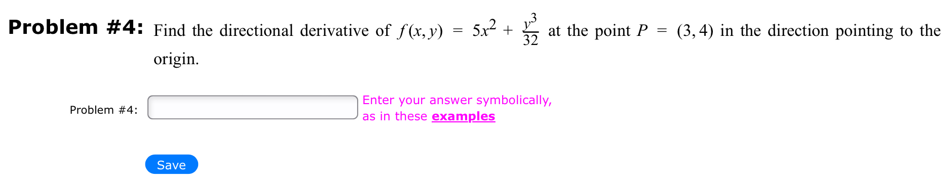 Solved Problem #4: Find the directional derivative of | Chegg.com