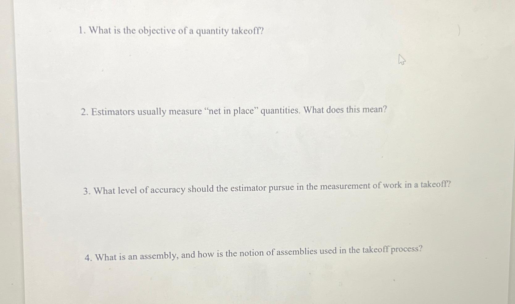 Solved What is the objective of a quantity | Chegg.com