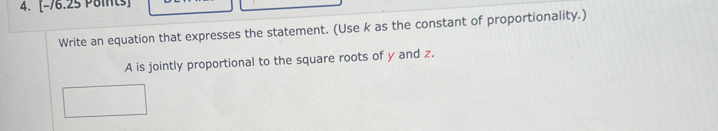 Solved Write an equation that expresses the statement. (Use | Chegg.com