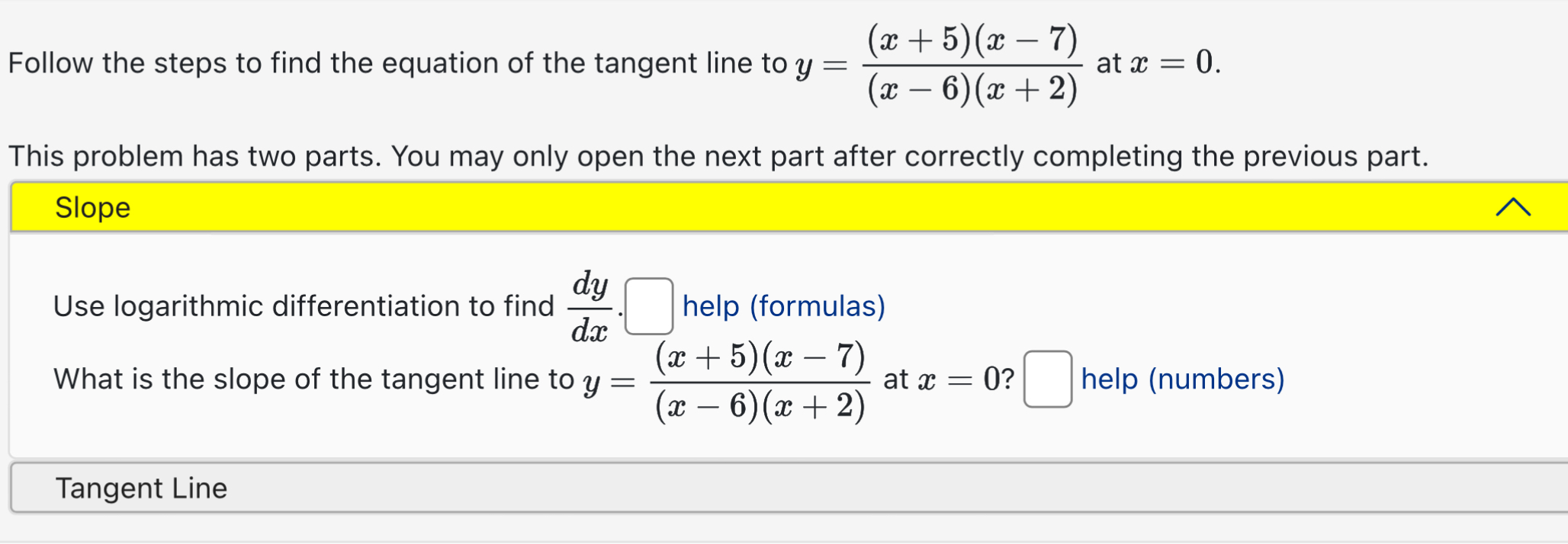 Solved Follow the steps to find the equation of the tangent | Chegg.com