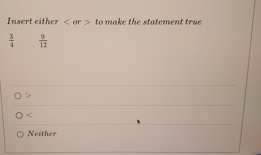 Solved Insert either ﻿to make the statement true | Chegg.com