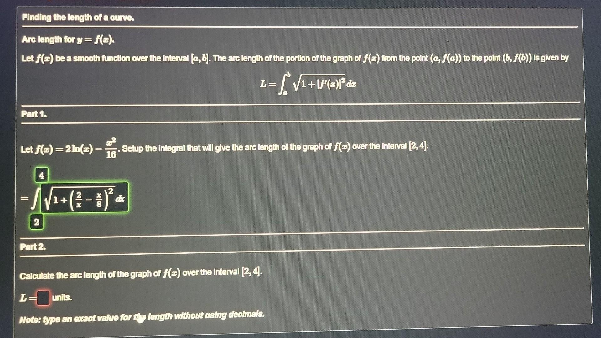 Solved Are length for y=f(x). Let f(x) be a smooth funcion | Chegg.com
