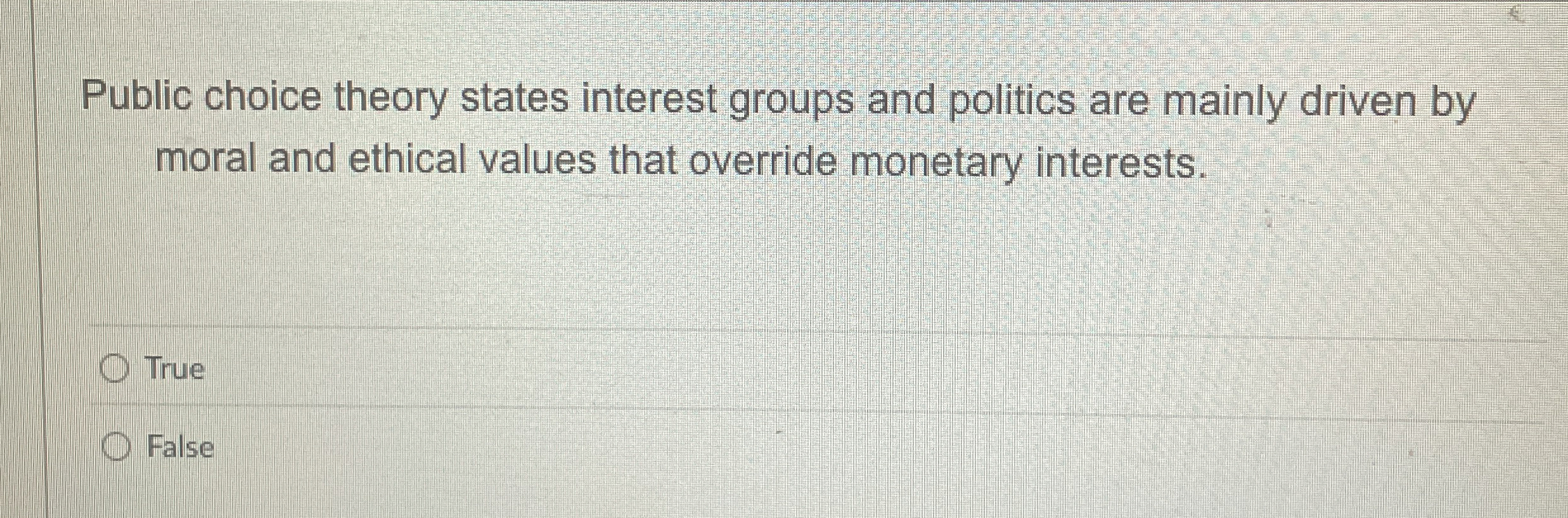 High Quality SOLUTION Public choice theory states interest groups and ...