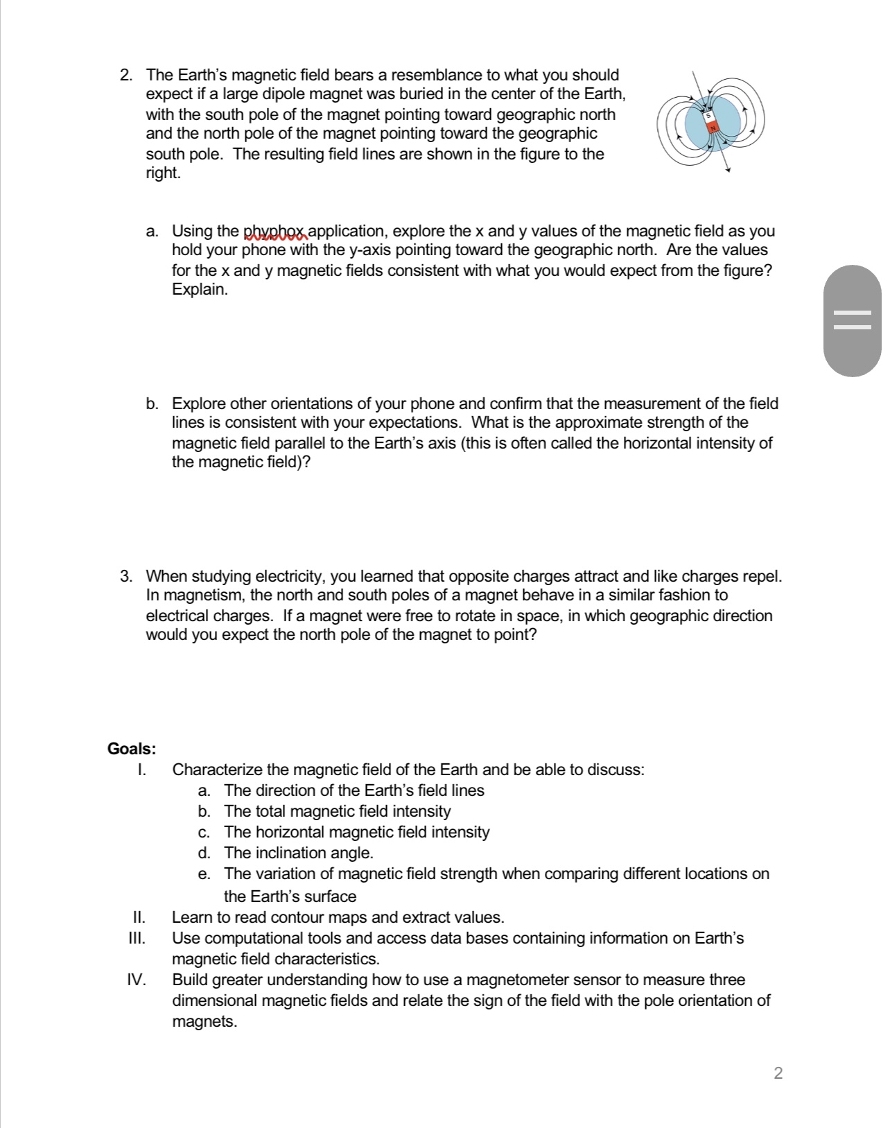 Solved The Earth's magnetic field bears a resemblance to | Chegg.com