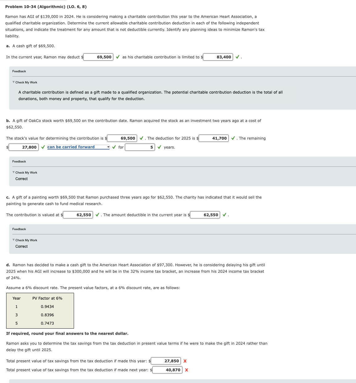 Solved Problem 10-34 (Algorithmic) (LO. 6, 8) ﻿Ramon has AGI | Chegg.com