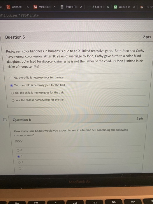 Solved Connect х M MHE Reax Study Pla X Z Score X Queue-itx | Chegg.com