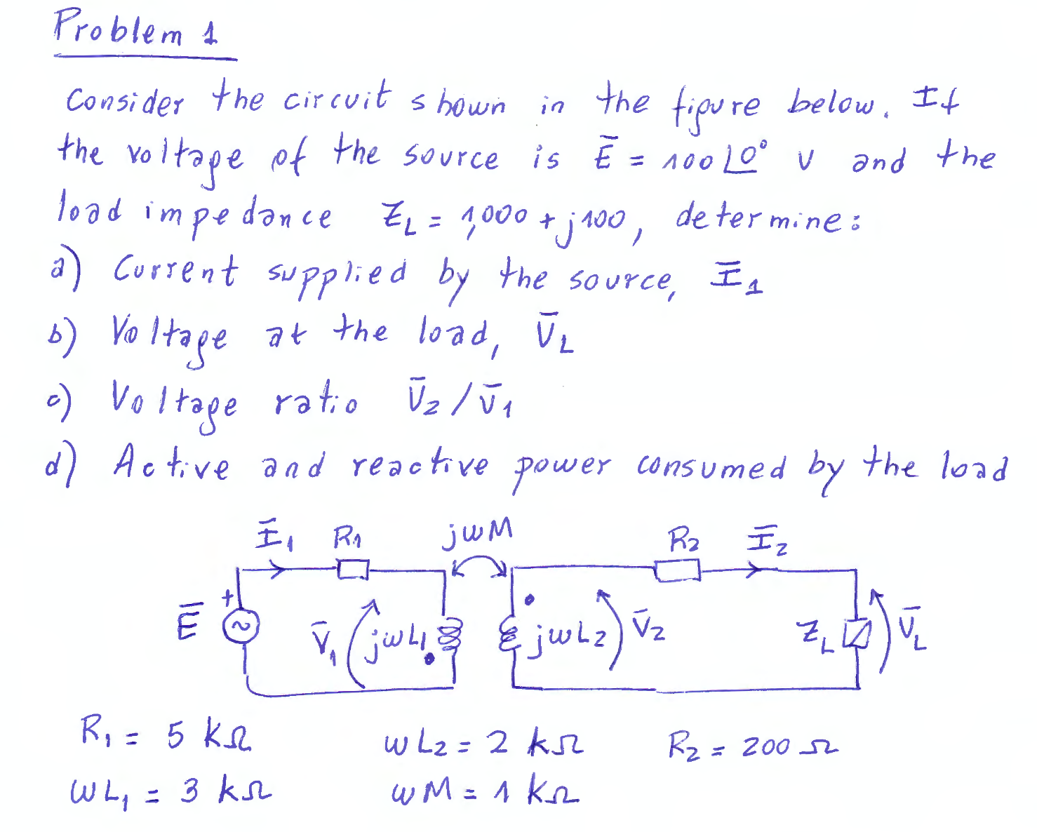 Solved Problem 1consider the circuit shown in ﻿the figure | Chegg.com