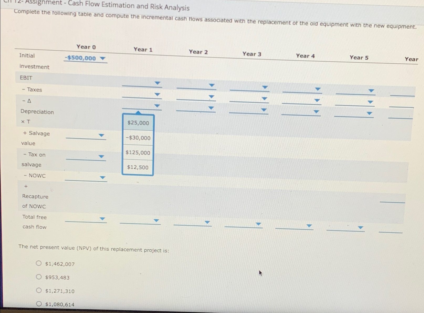 2- ﻿Assignment - ﻿Cash Flow Estimation and Risk | Chegg.com