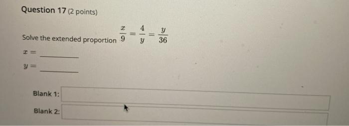 Solved Question 17 (2 points) II II Solve the extended | Chegg.com