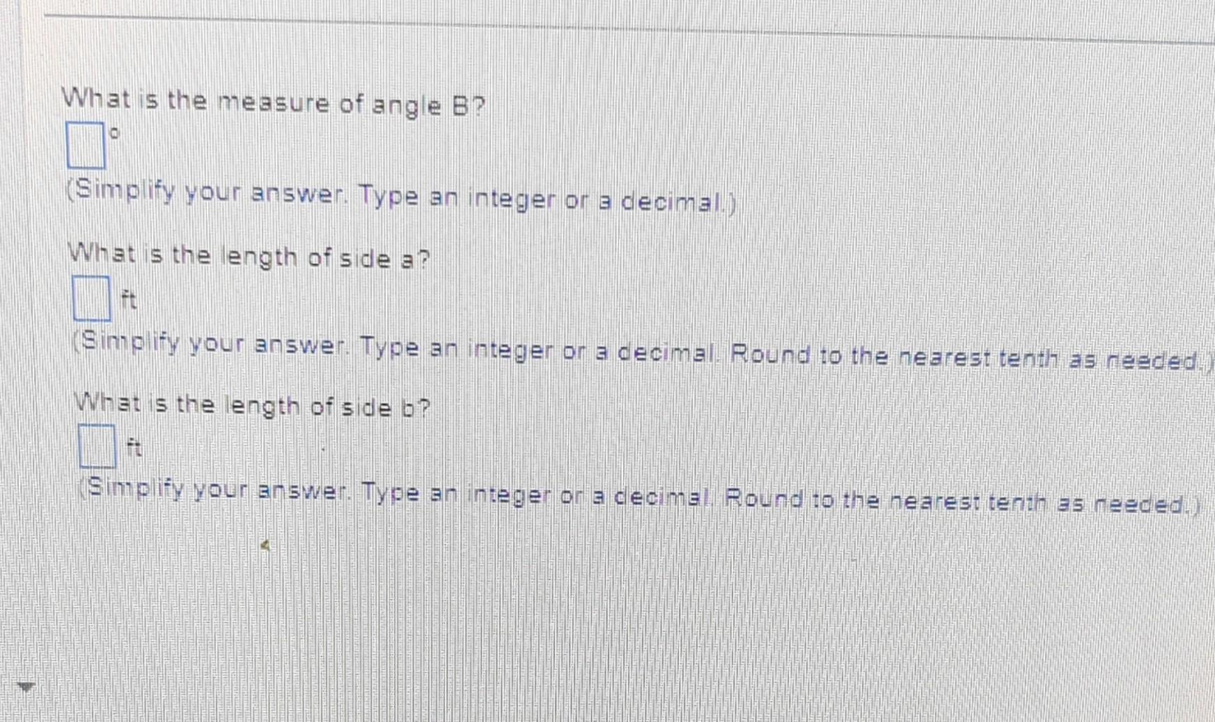 Solved What is the measure of angle B? (Simplify your | Chegg.com