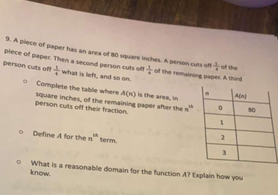 Solved A piece of paper has an area of 80 square inches. A | Chegg.com