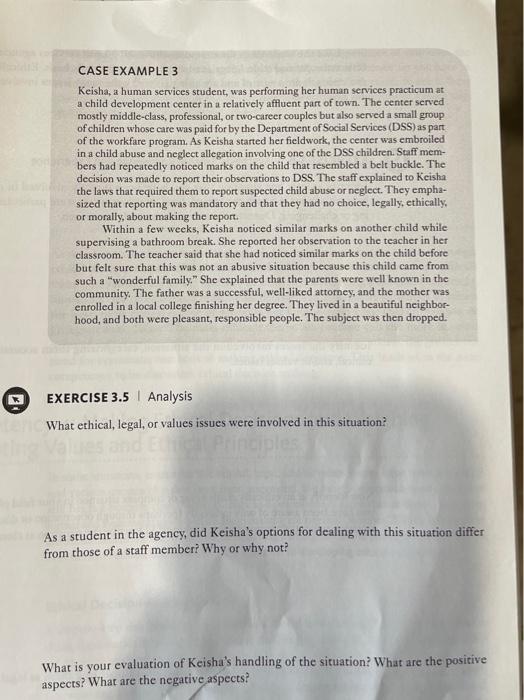 what is your evaluation of Keishas handling of the | Chegg.com