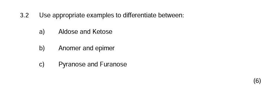 Solved 3.2 Use appropriate examples to differentiate | Chegg.com