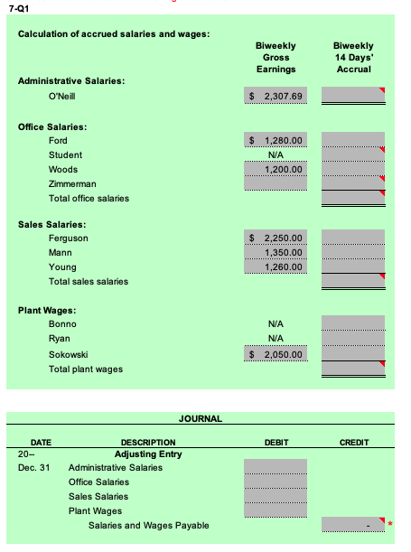 Solved Chapter 7 ﻿payroll accounting project Calculation of | Chegg.com