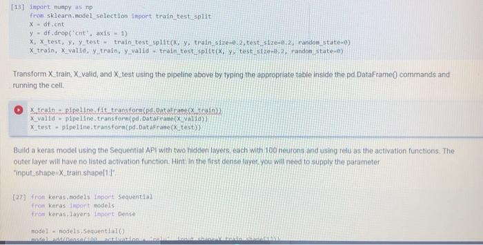 Solved [13] import numpy as np from sklearn, model selection | Chegg.com