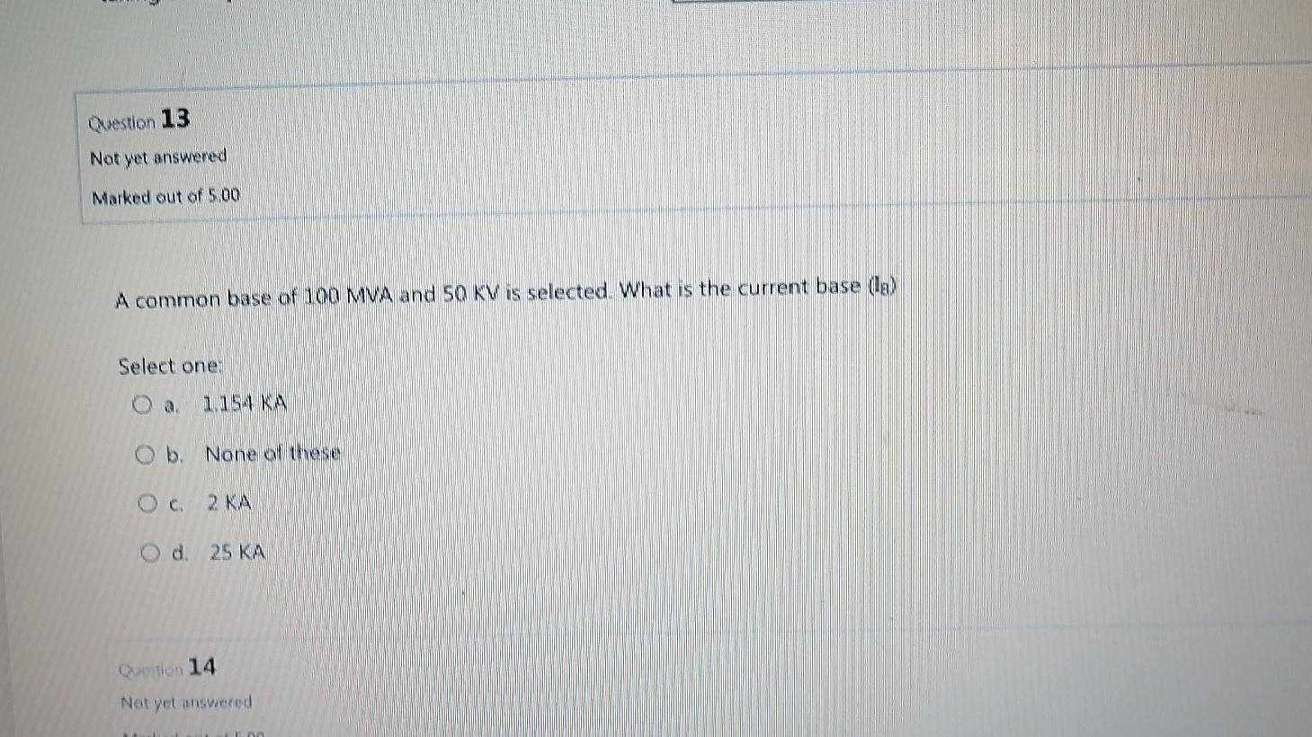 Solved A common base of 100 MVA and 50KV is selected. What | Chegg.com