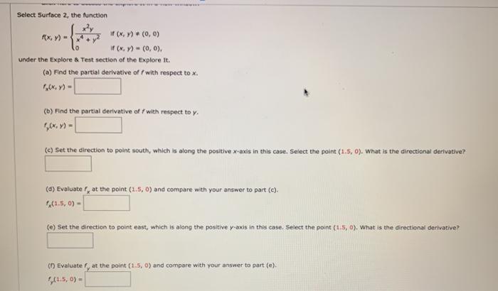 Solved YOU WILL LEARN ABOUT: The directional derivative, | Chegg.com