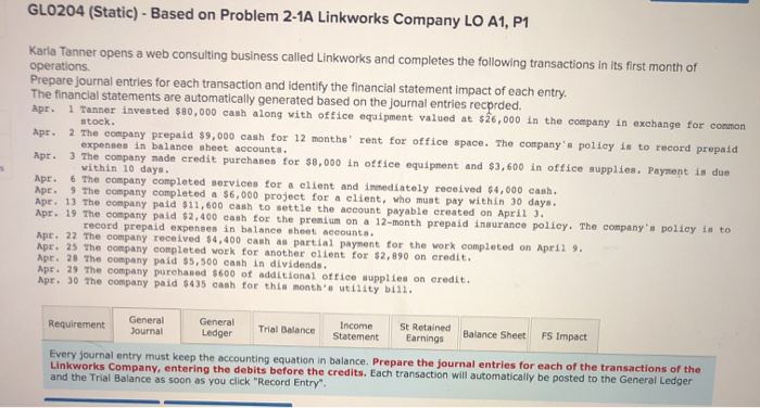 Solved GLO204 (Static) - Based on Problem 2-1A Linkworks | Chegg.com