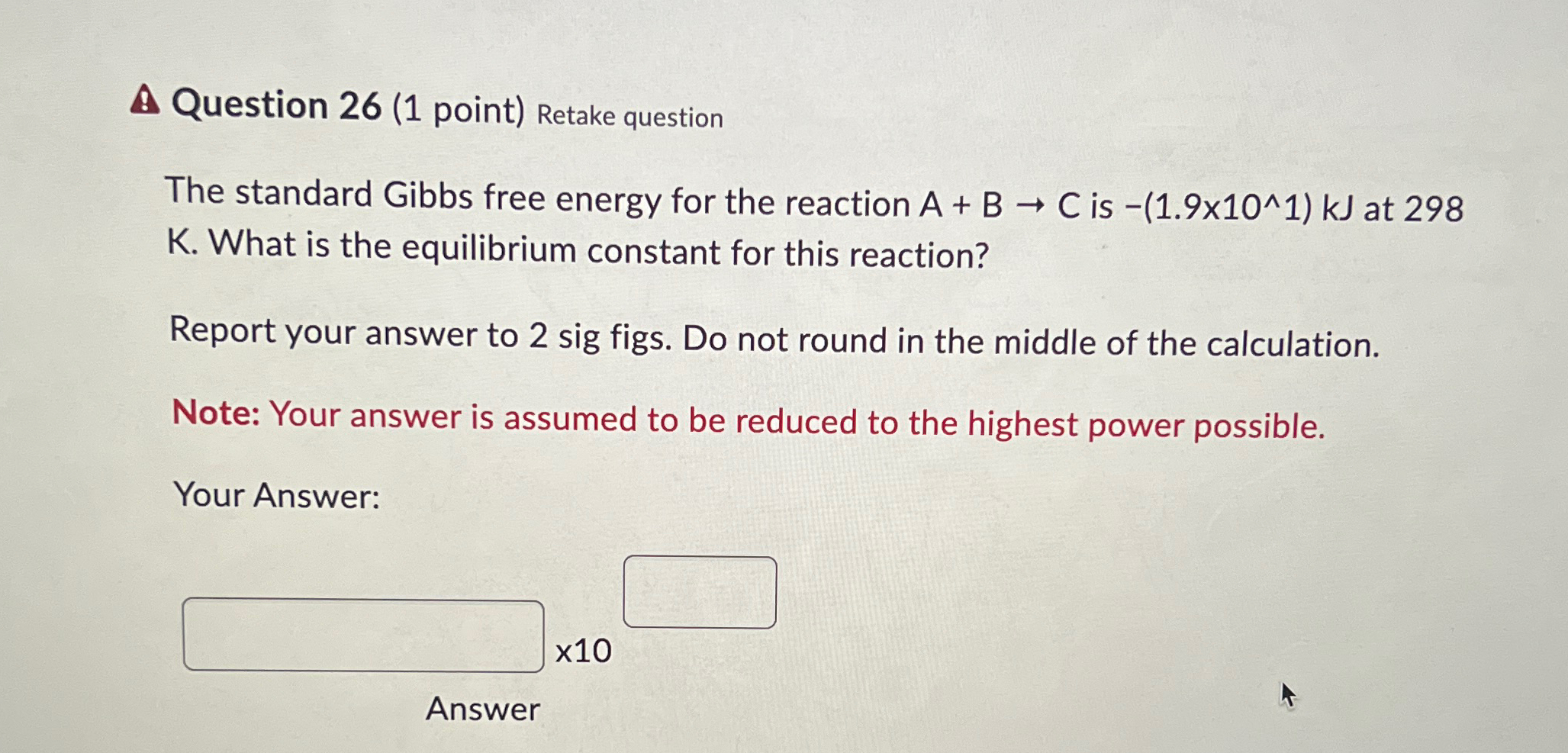 Solved Question 26 (1 ﻿point) ﻿Retake questionThe standard | Chegg.com