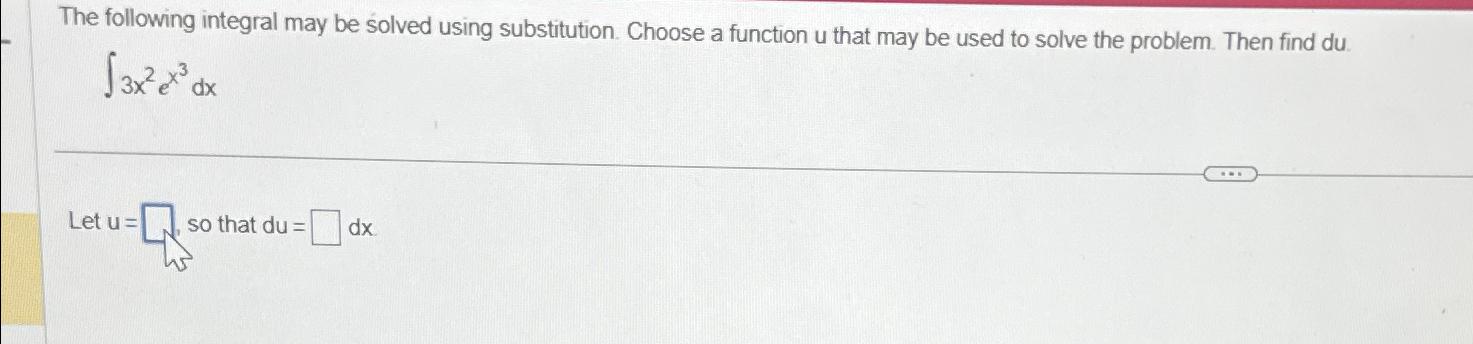 Solved The following integral may be solved using | Chegg.com