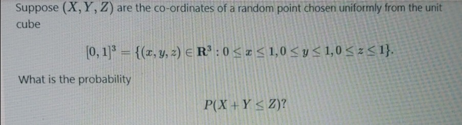 Solved Suppose X and Y are independent random variables each | Chegg.com